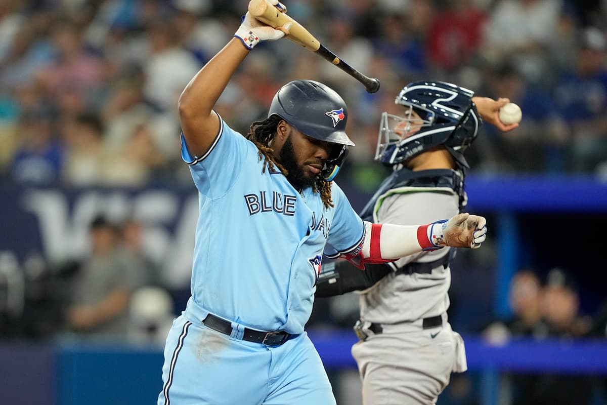 Blue Jays’ first baseman Vladimir Guerrero Jr. will be day-to-day with ...