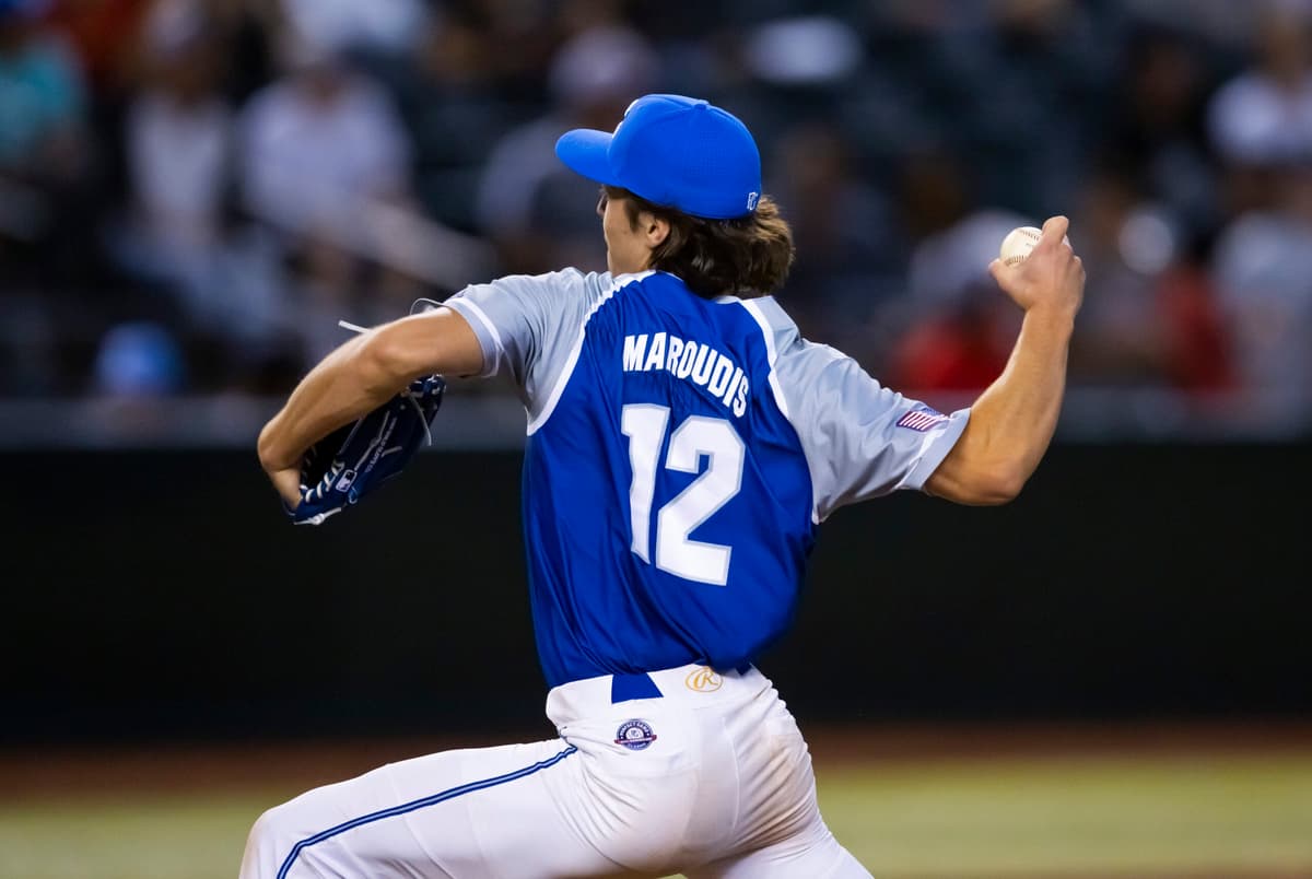Blue Jays pitching prospect Landen Maroudis is back in action
